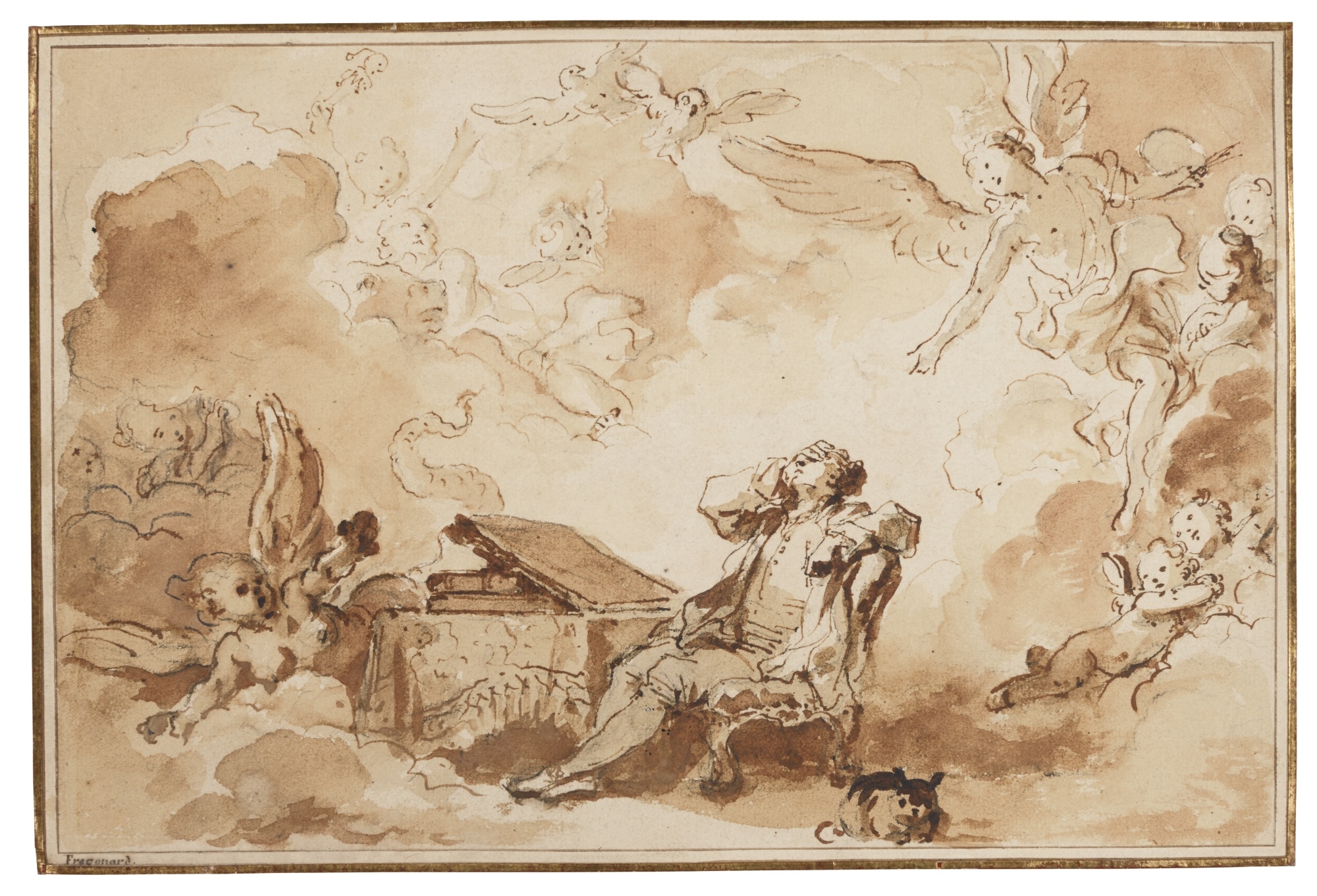 Jean-Honoré Fragonard | THE INSPIRATION OF THE ARTIST | MutualArt