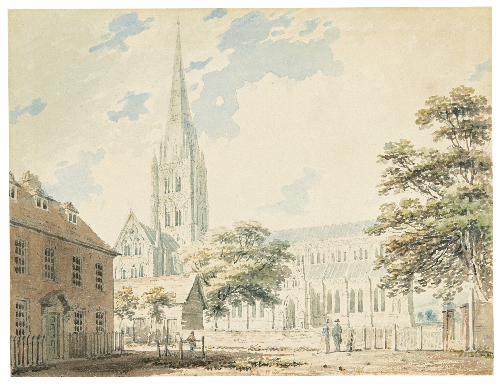 Edward Dayes | SALISBURY CATHEDRAL (1793) | MutualArt