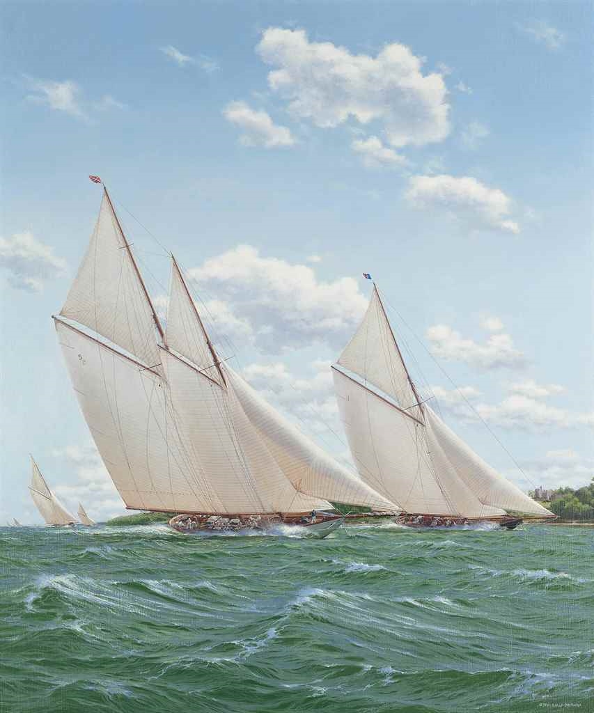 Stephen J. Renard | Westward and Britannia leading the pack off Norris ...