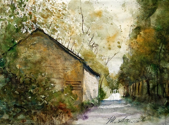 Mark Stewart | By The Barn - study | MutualArt