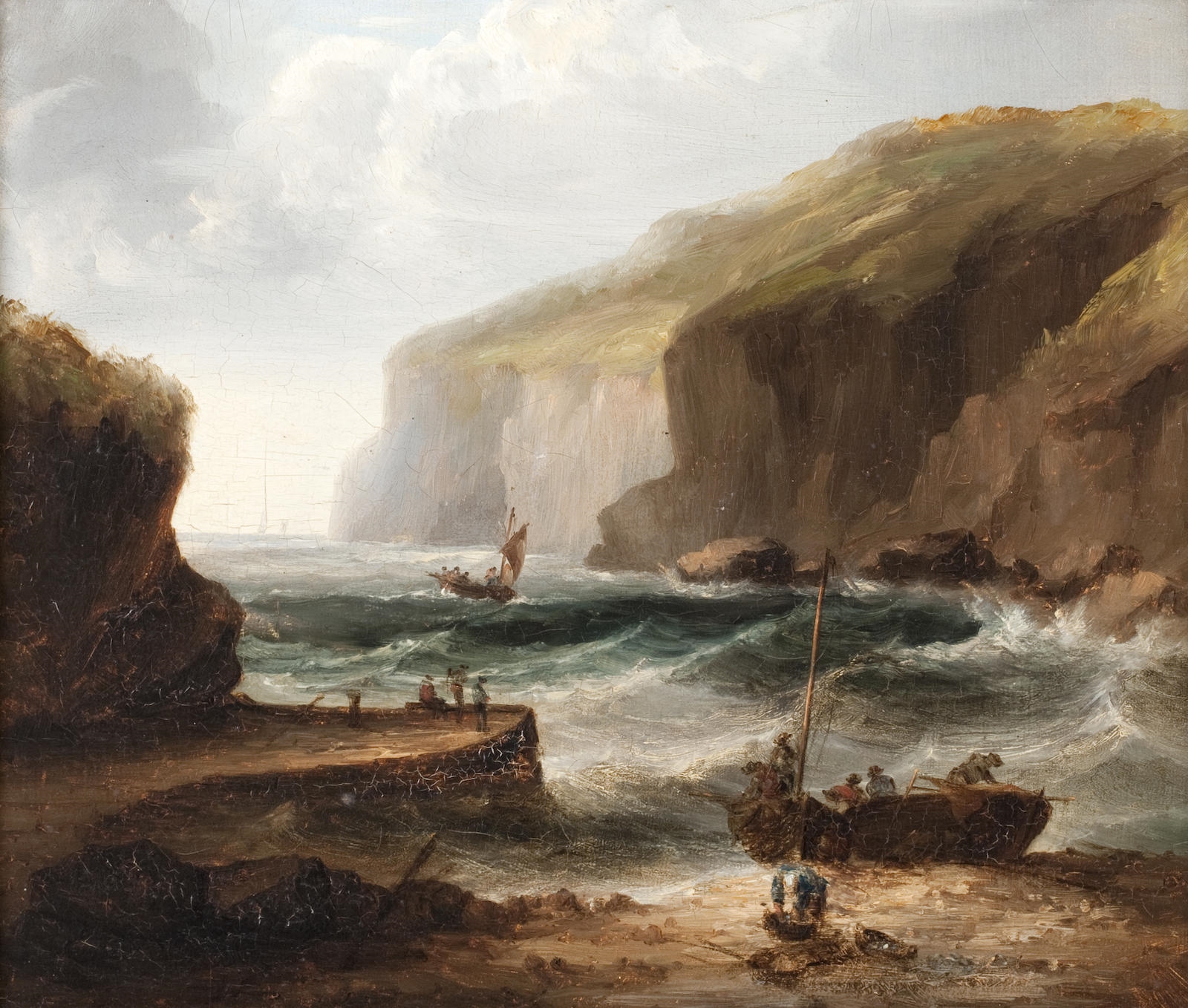 John Thomson of Duddingston | 2 works, Coastal scene; and a companion ...