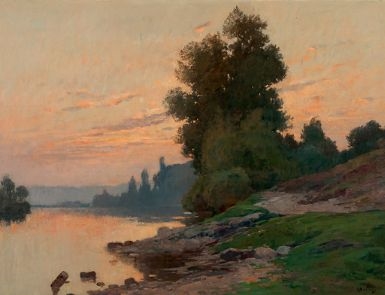 Louis Boulanger | Paysage lacustre | MutualArt