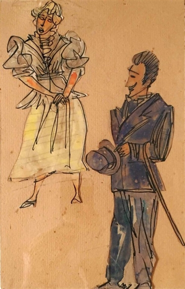 Marcel Janco | Sketch for Theater Costums | MutualArt