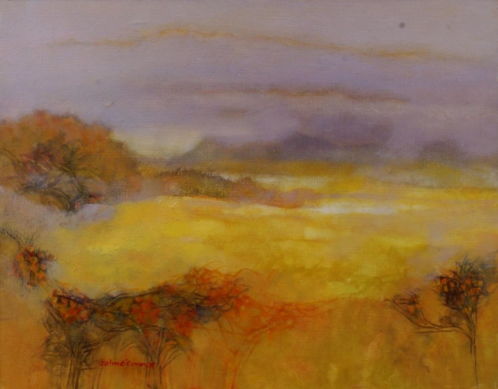 John Scorror O'Connor | Heron lake in evening | MutualArt