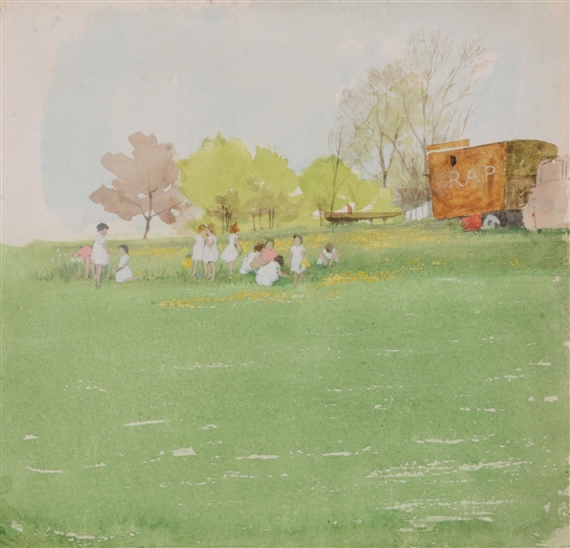 Margaret Green | Gathering flowers | MutualArt