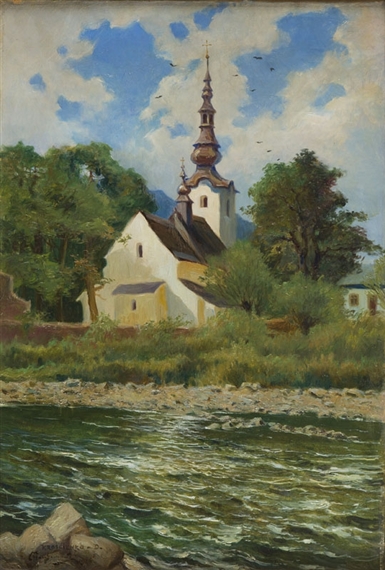 Harasimowicz Marceli | Church In Kroscienko By Dunau (1926) | MutualArt