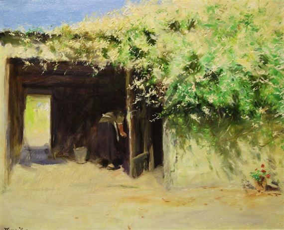Thomas Ryan | WOMAN IN A SHED | MutualArt
