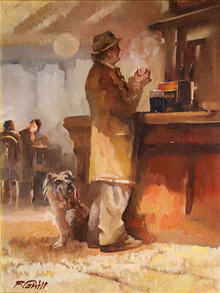 Patrick Cahill | THE JOYS OF WALKING THE DOG | MutualArt