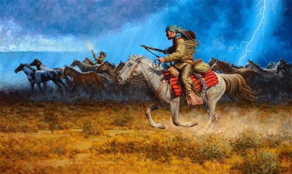 Joe Velázquez | Incident on the Prairie (2016) | MutualArt