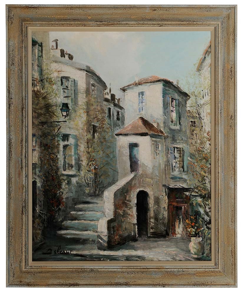 Lucien Delarue | View of a town | MutualArt