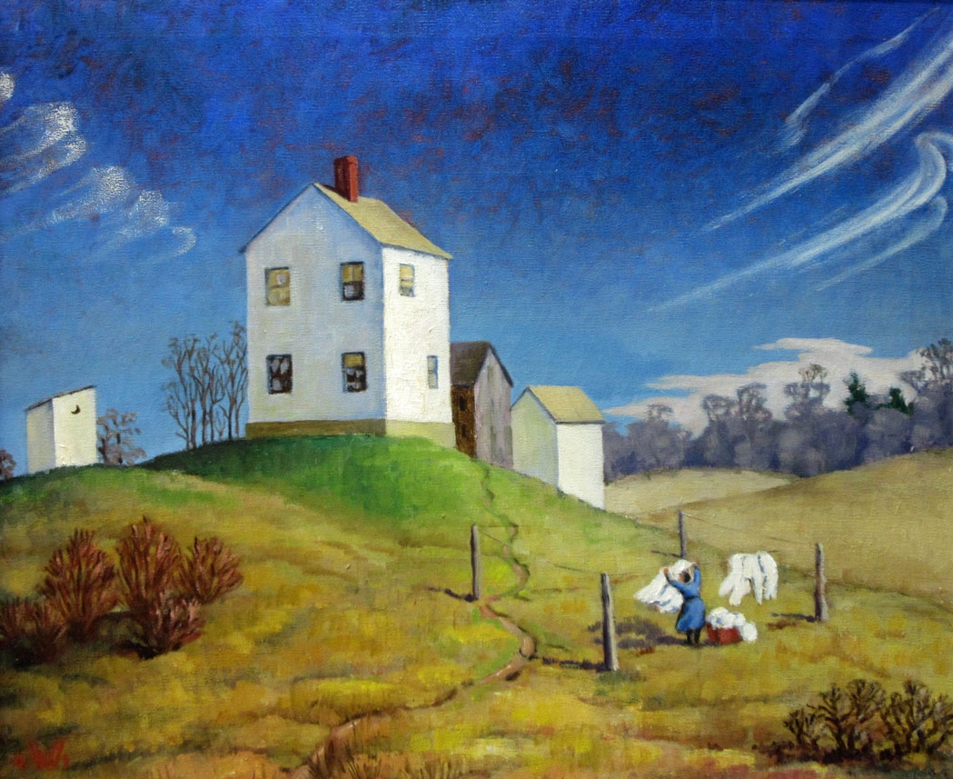 Warren Wheelock | Laundry Day (1941) | MutualArt