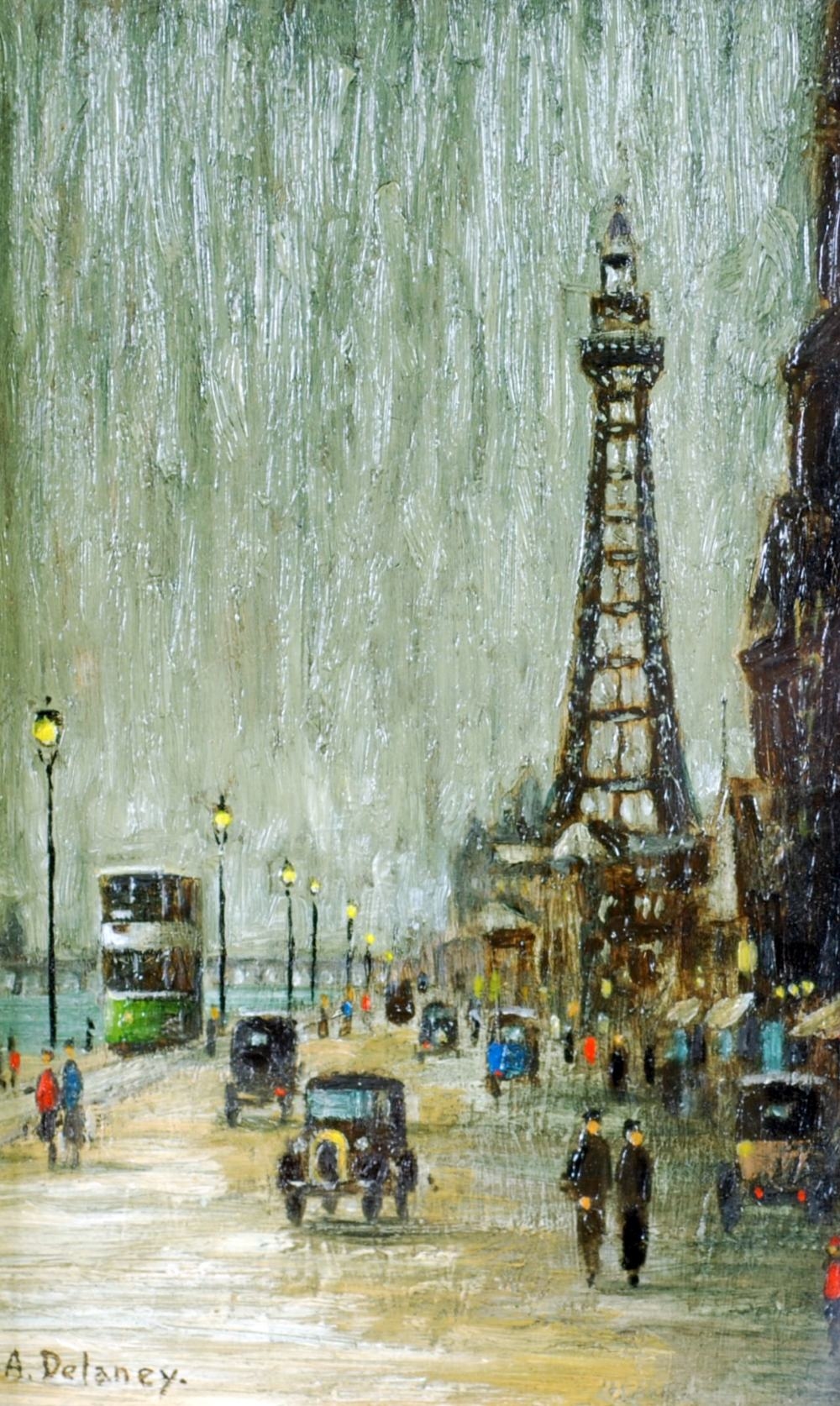 Arthur Delaney | 'Blackpool promenade and the Tower' | MutualArt