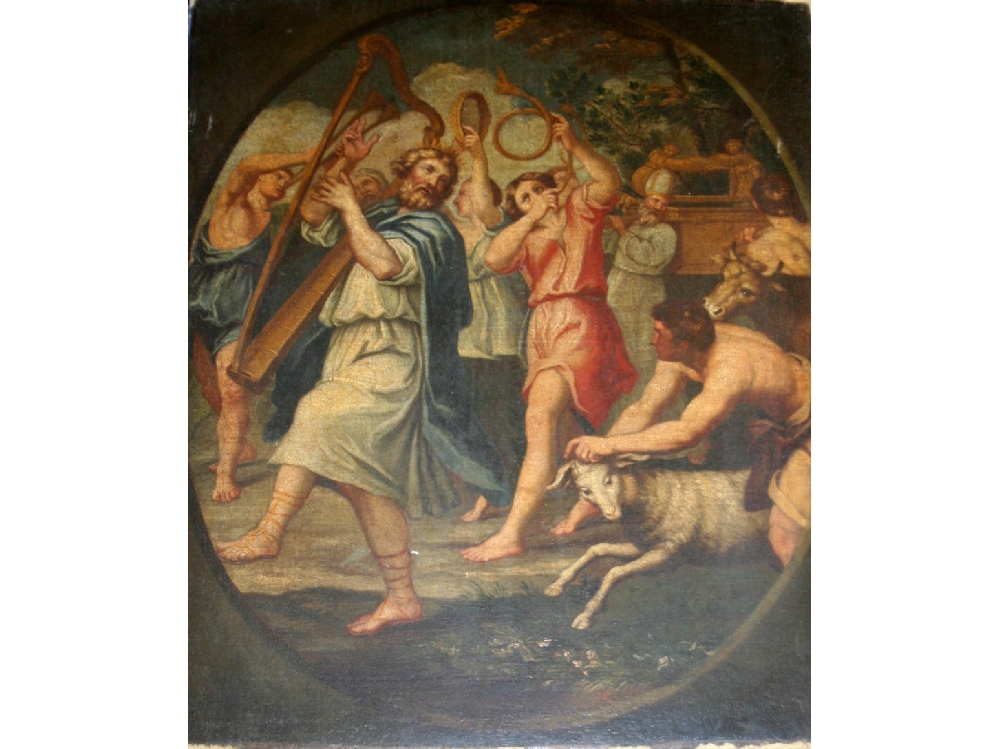 Domenichino | DAVID DANCING BEFORE THE ARK OF THE COVENANT | MutualArt