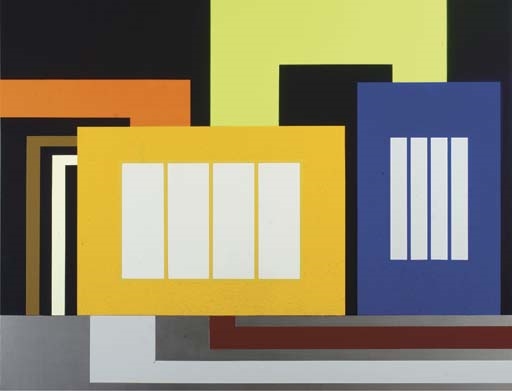 Peter Halley | Two Cells with Circulating Conduit | MutualArt