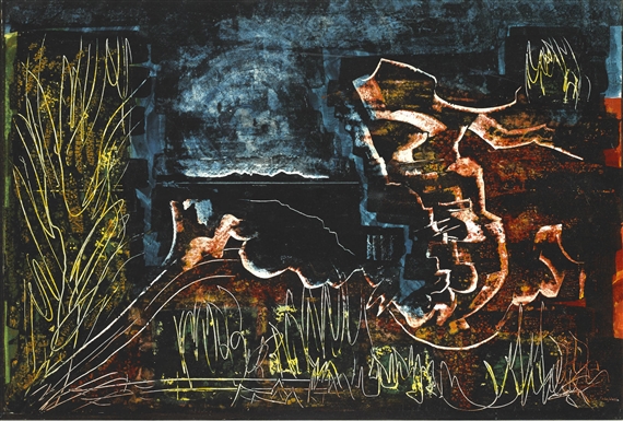 Cady Wells | Rocks #1, Jacona, New Mexico, Mesa landscape with white ...