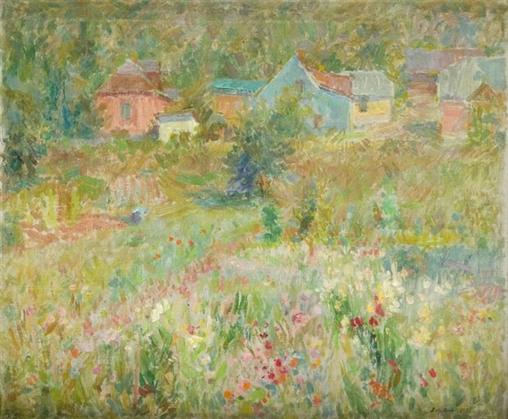 Eugeniusz Arct | Ogródek w Kazimierzu (1956) | MutualArt