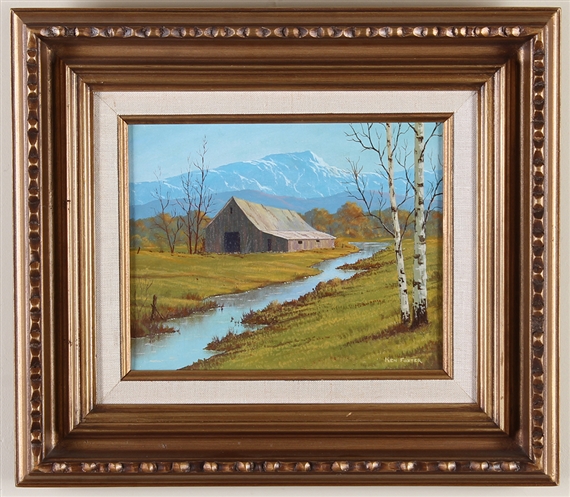 Kenneth Foster | Barn Scene | MutualArt