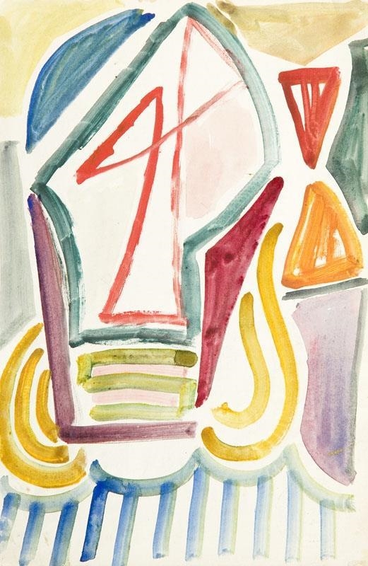 Jonasz Stern | Portret, lata 50. XX w. (1950 - 1960) | MutualArt