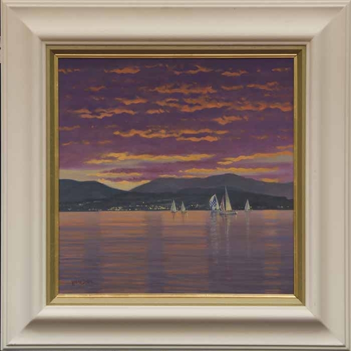 William Dobbie | LAZY SAILS ON A COWAL SUNSET | MutualArt