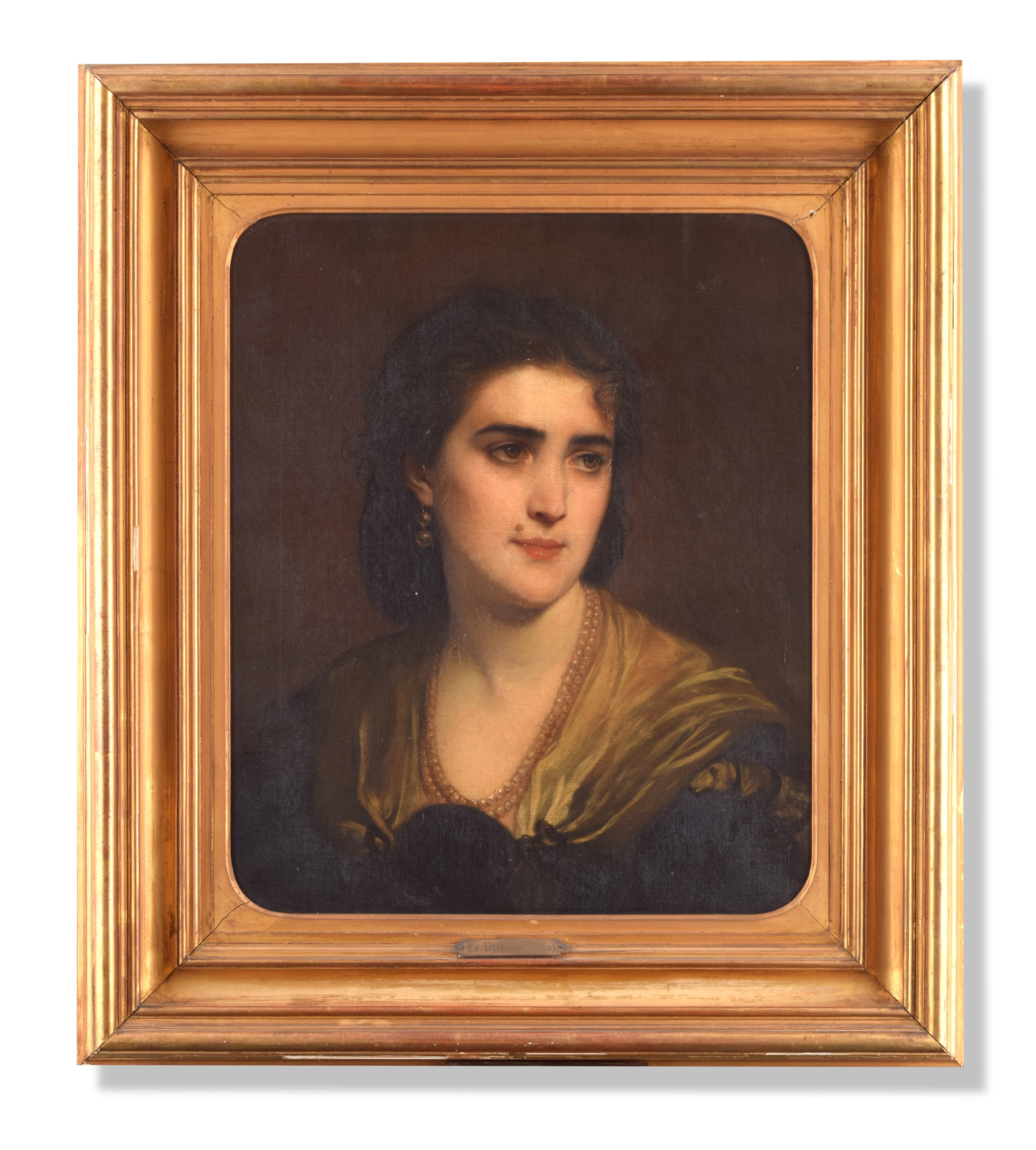 Louis-Edouard Dubufe | PORTRAIT OF A WOMAN (1863) | MutualArt