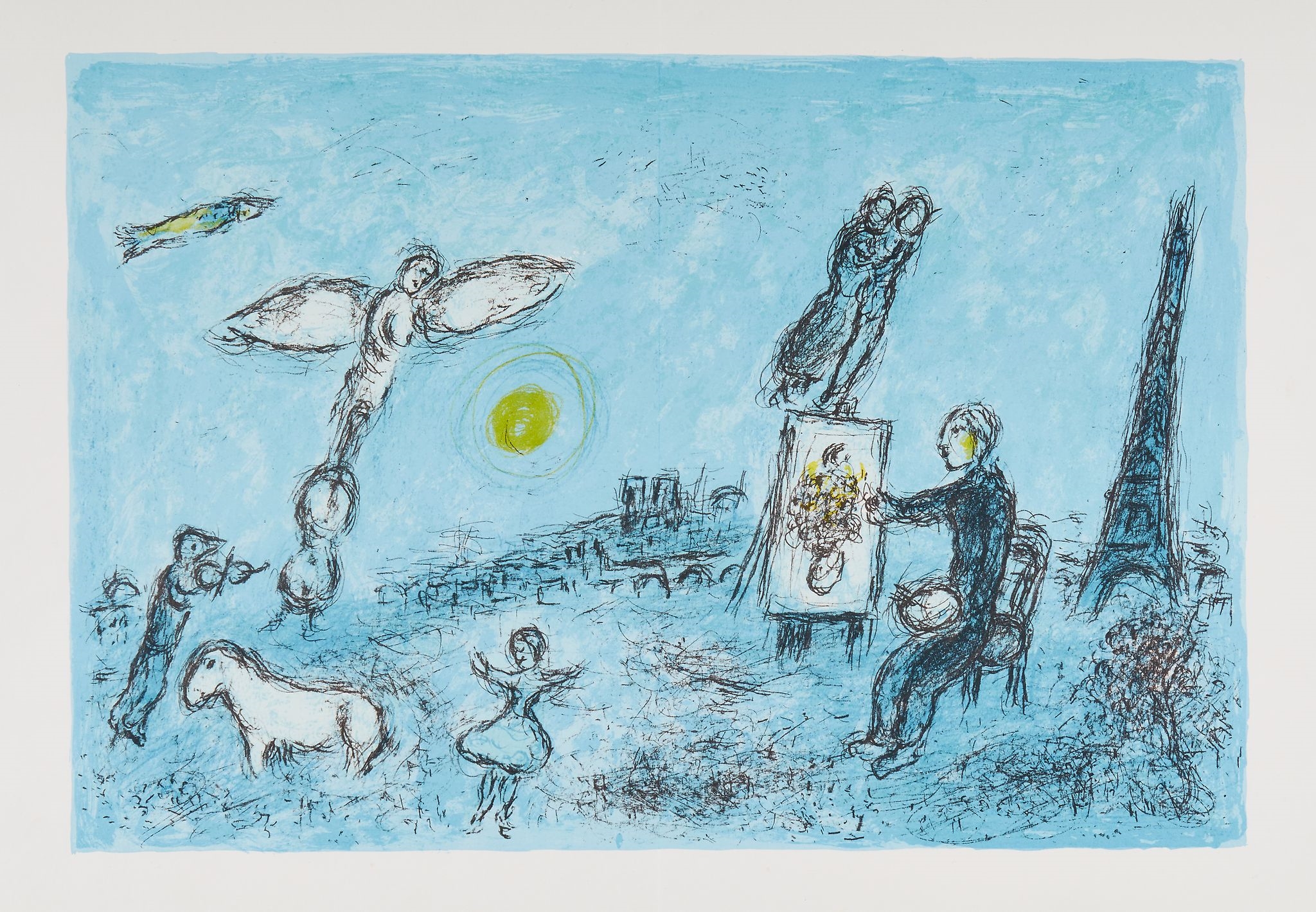 Marc Chagall | Le Peintre et son Double (M.992) (1981) | MutualArt