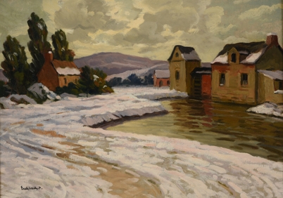 Paul André Jean Eschbach | Paysage de neige | MutualArt