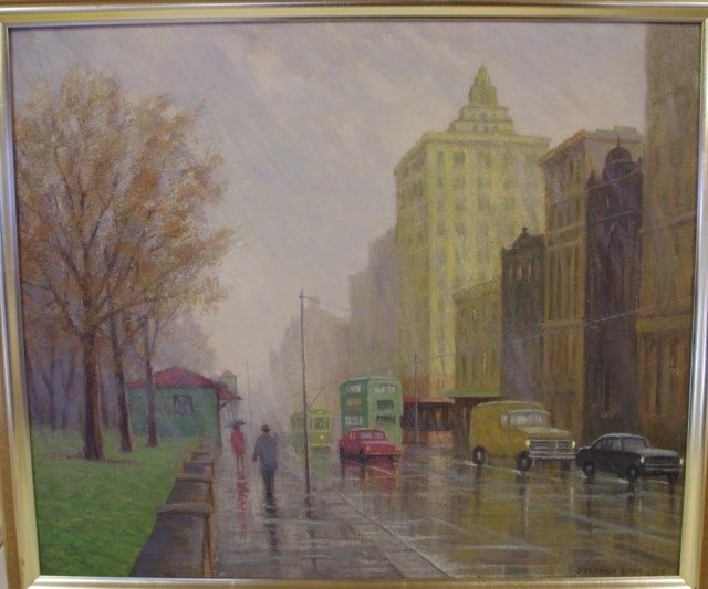 Stephen Sims | Élizabeth Street Sydney 1955 | MutualArt