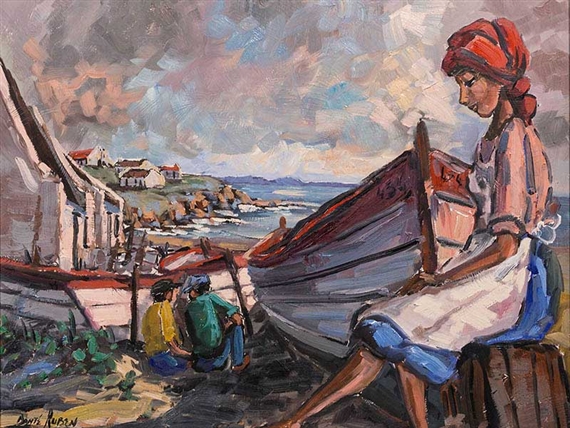Dante Ruben | Girl at Fishing Village | MutualArt