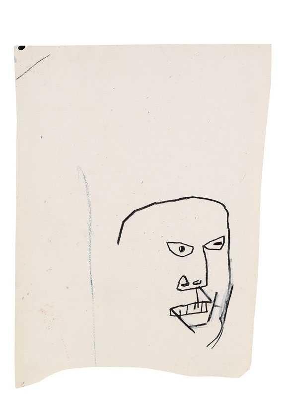 Jean-Michel Basquiat | Untitled (Skull) (Circa 1981) | MutualArt