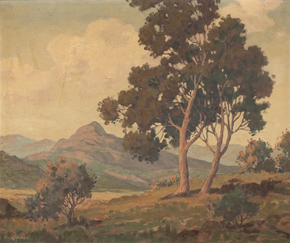 Tillman Parker Goodan | Euclayptus in a rolling hills lanscape | MutualArt