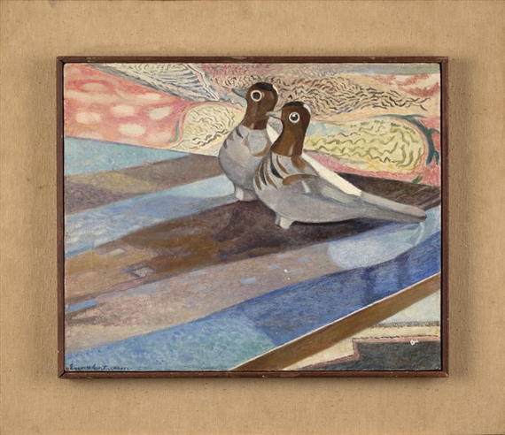 Everett Gee Jackson | Birds in a modern landscape | MutualArt