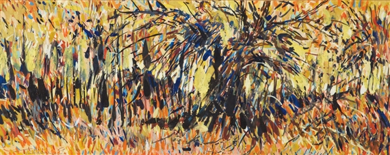 Wayne Thiebaud | Bramble Trees (1957) | MutualArt