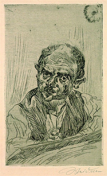 Ludwig Meidner | Self-Portrait (Ludwig Meidner XVIII) (1922) | MutualArt