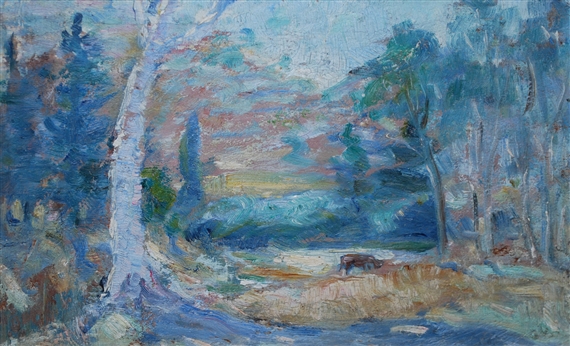 Marie Anne Tuck | BLUE LANDSCAPE | MutualArt
