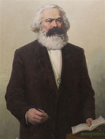 Russian School, 19th Century | Portrait of Karl Marx | MutualArt