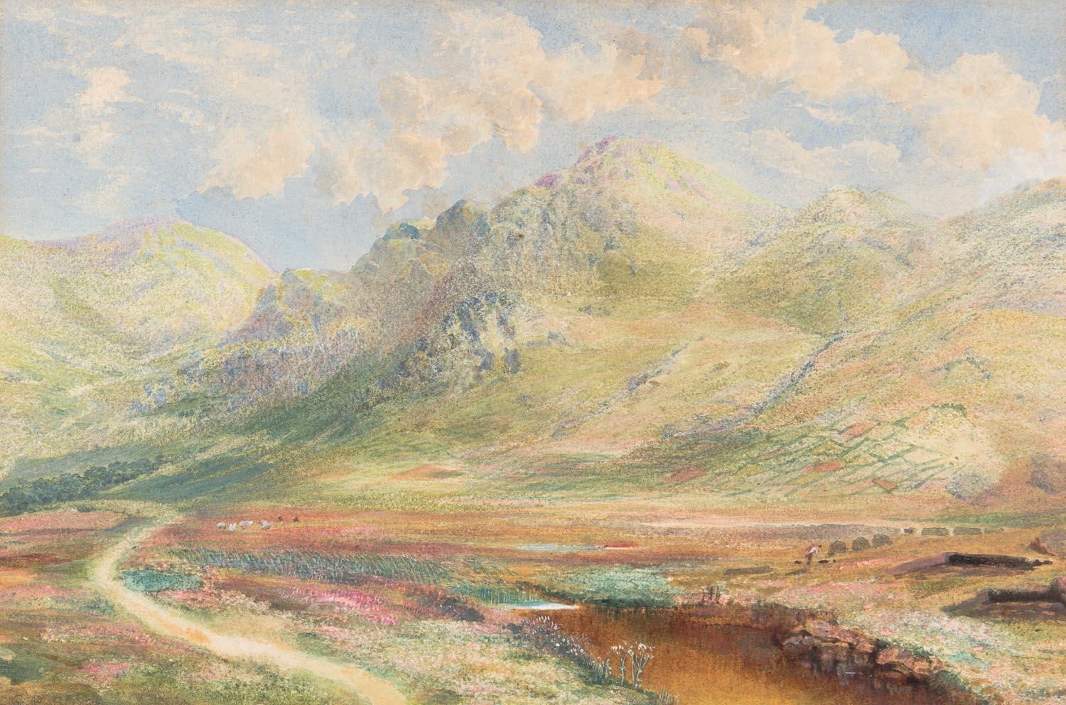 George Price Boyce | Reflections in a river (1872 - 1873) | MutualArt