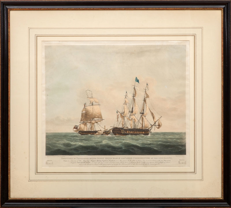 Nicholas Pocock | The Java and The Constitution (1814) | MutualArt