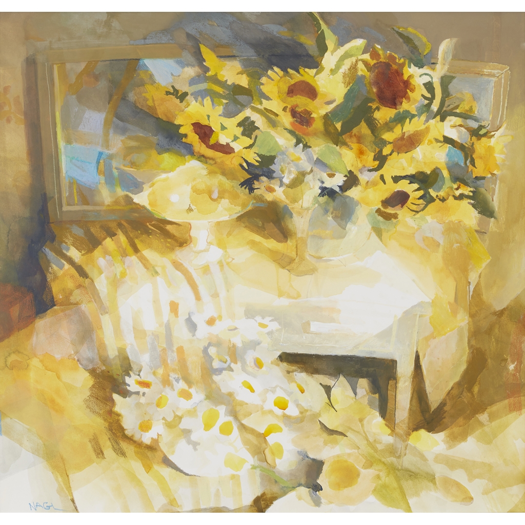 Hazel Nagl | STILL LIFE OF SUNFLOWERS | MutualArt