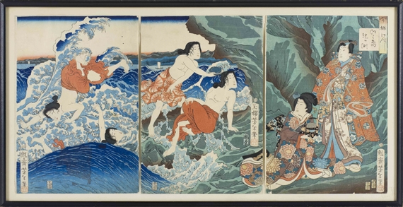 Tsukioka Yoshitoshi | Awabi Shell Divers | MutualArt