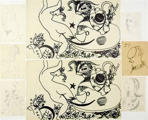 John Perceval | A collection of eight various drawings | MutualArt