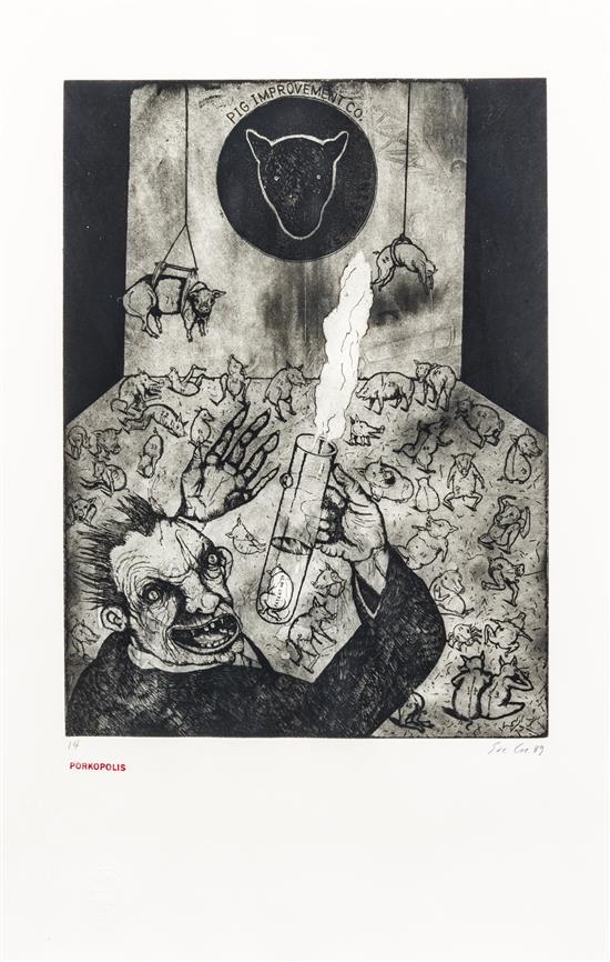 Sue Coe | Porkopolis (1989) | MutualArt