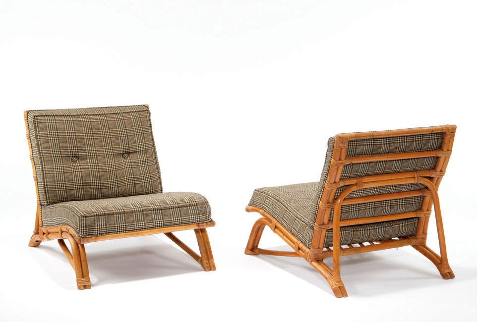 Carl Anderson | Pair of rattan lounge chairs (Circa 1941) | MutualArt