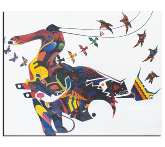 Benjamin Harjo Jr. | Beauty Upon the Wind (Circa 1989) | MutualArt