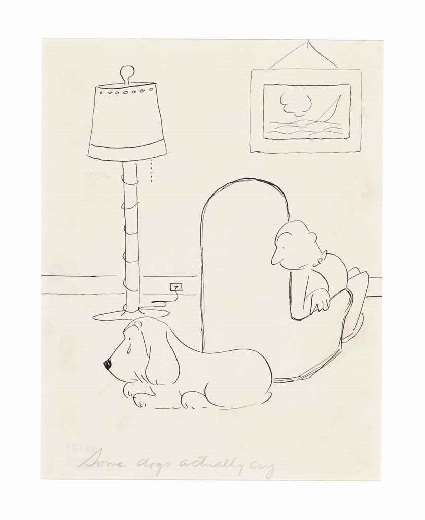 James Thurber | Some dogs actually cry | MutualArt