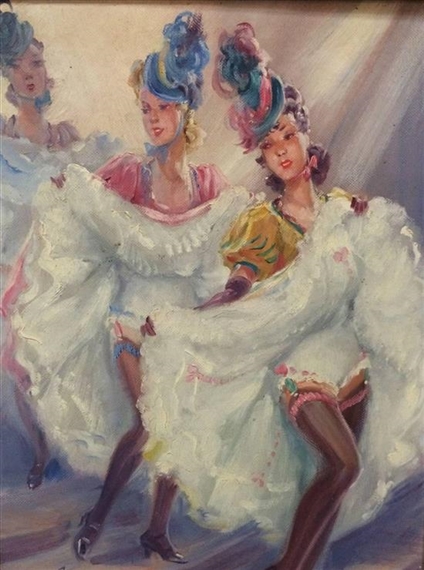 Eugene Lelievre | Cancan dancers | MutualArt