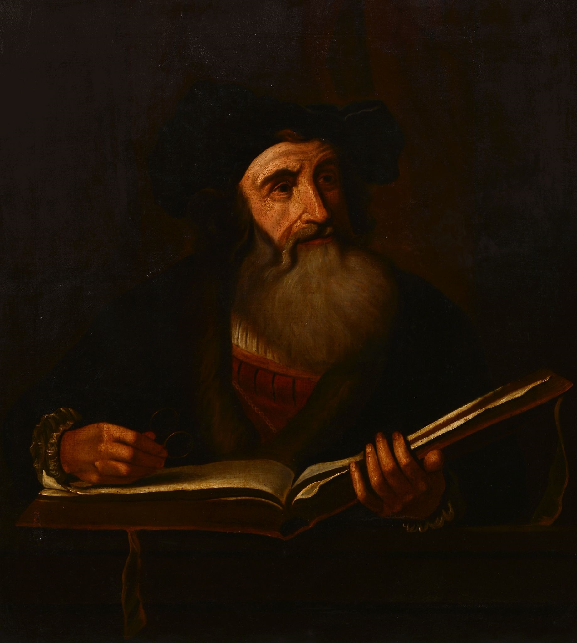 Rembrandt van Rijn | Portrait of a man reading | MutualArt
