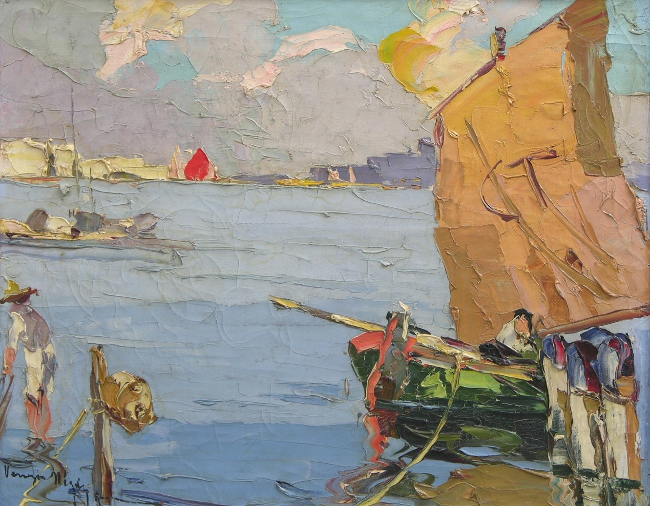 Atilla Nagy | Venetian boating scene | MutualArt