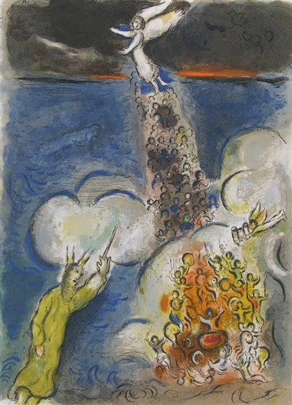 Chagall Marc | Moses Parts The Red Sea | Artwork performance at auction ...