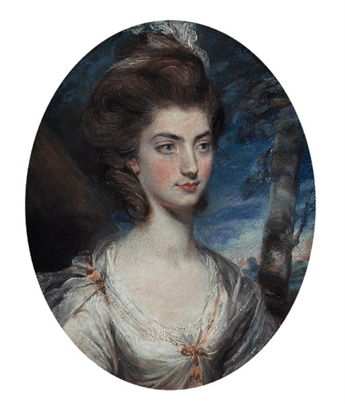 Daniel Gardner | Portrait of Lady Charlotte Hill, Countess Talbot, bust ...