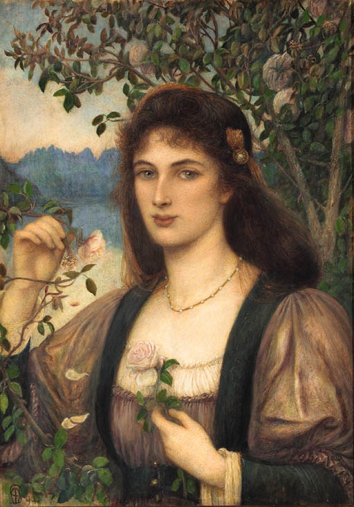 Marie Spartali Stillman | The Rose from Armida's garden (1894) | MutualArt